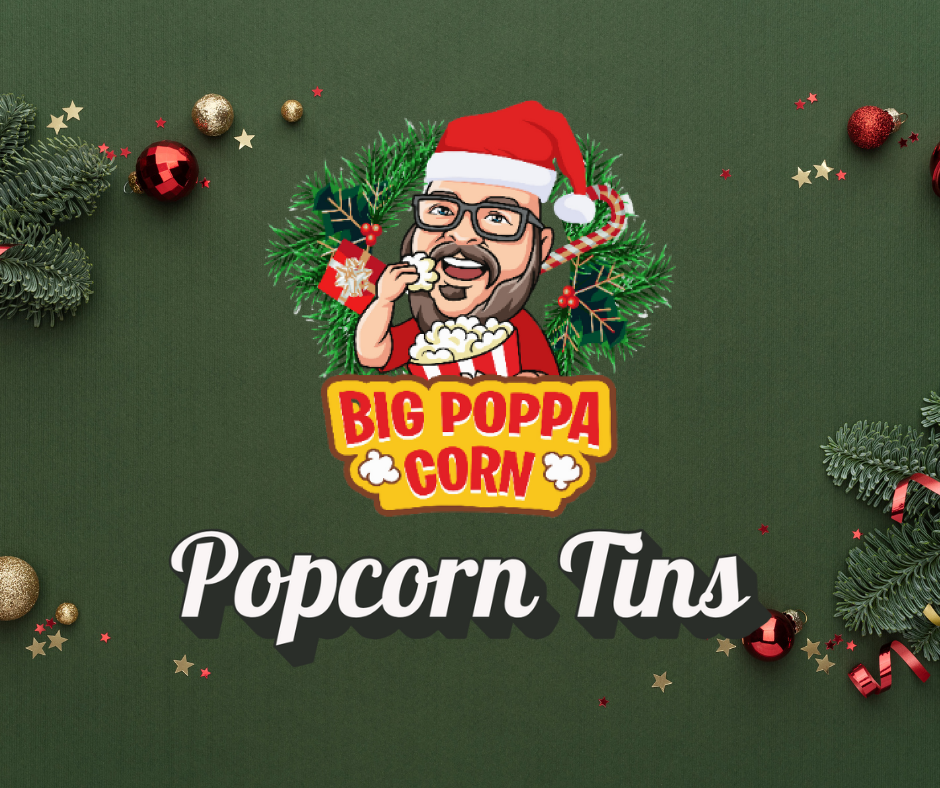 Gourmet Popcorn Tins | Big Poppa Corn LLC